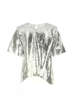 NICCOLO PASQUALETTI Sequin-embellished Asymmetric Top