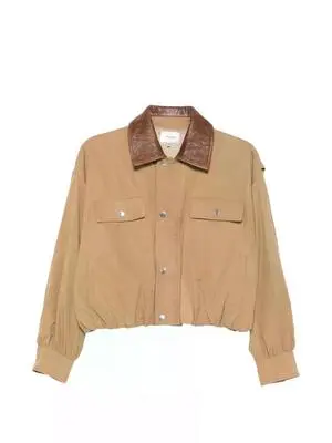 FRAME Leather-collar Jacket