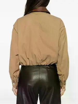 FRAME Leather-collar Jacket