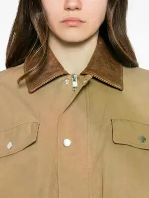 FRAME Leather-collar Jacket