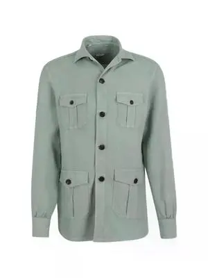 VINCENZO DI RUGGIERO Four-pocket Shirt Jacket - Green