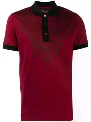 BILLIONAIRE Crest Print Polo Shirt - Red