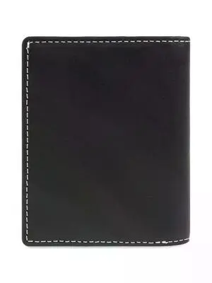 DUKE + DEXTER Contrast-stitch Leather Cardholder
