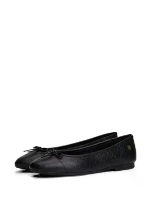 Tommy Hilfiger Monogram-embossed Ballet Flats
