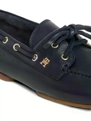 Tommy Hilfiger Lace-up Leather Boat Shoes