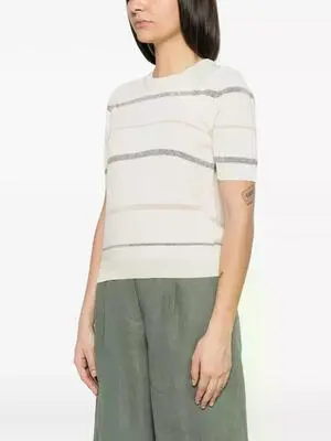 Peserico Stripe-patterned T-shirt