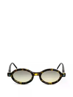 KUBORAUM P6 Oval Sunglasses - Brown