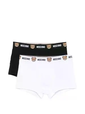 Moschino Teddy Bear Logo-waistband Boxers - Black