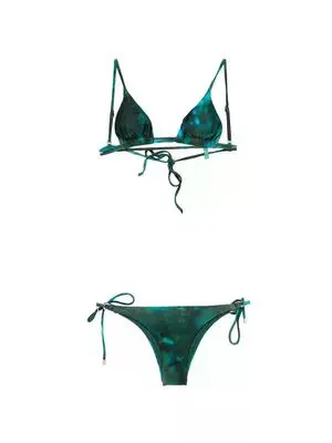CIA MARÍTIMA Saint Tropez Marbled Bikini - Green