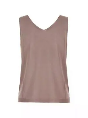 PANICALE Fine-knit V-neck Top