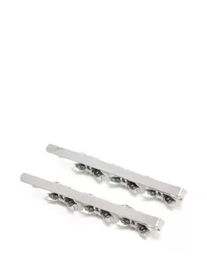 SELF-PORTRAIT Crystal Bow Hair Slides
