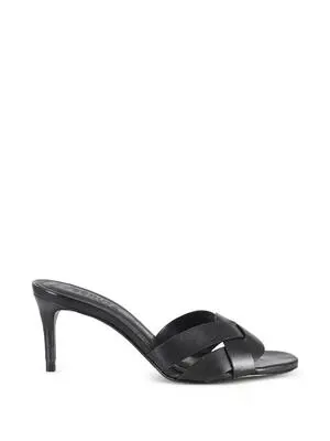 Schutz Crossover-strap Sandals - Black