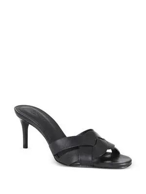 Schutz Crossover-strap Sandals - Black