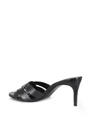 Schutz Crossover-strap Sandals - Black