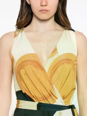 LE RJTANGE Abstract-print Jumpsuit