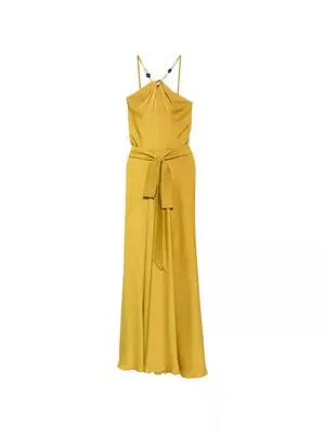 Yellow Embellished Maxi Dresses