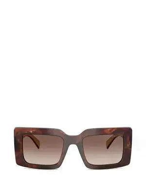 Prada Rectangle-frame Sunglasses - Brown
