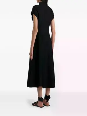 Khaite Lyra Knit Midi Dress - Black