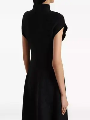 Khaite Lyra Knit Midi Dress - Black