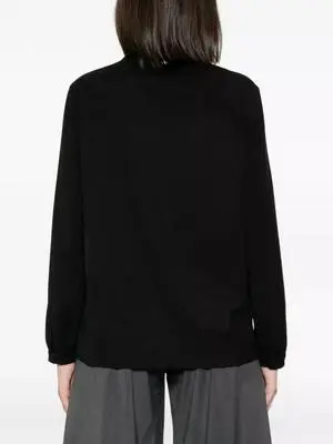 Herno Collarless Long-sleeve Blouse