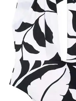 Max Mara Printed One-piece Swimsuit - White