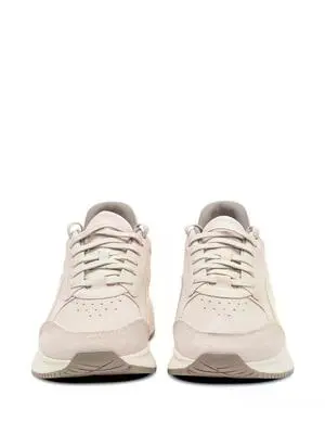BOSS Panelled Suede Sneakers - Neutrals