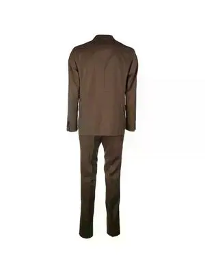 Boglioli Double-breasted Wool Suit - Brown