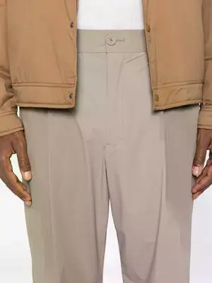 Herno Pleated Elasticated-waist Trousers - Neutrals