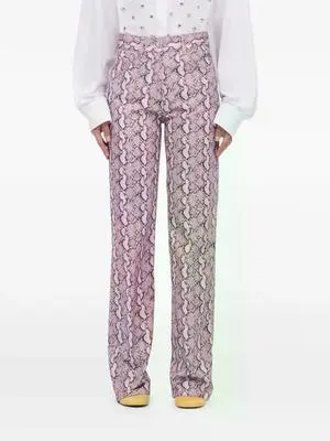 MSGM Animal-print Trousers