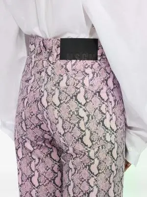 MSGM Animal-print Trousers