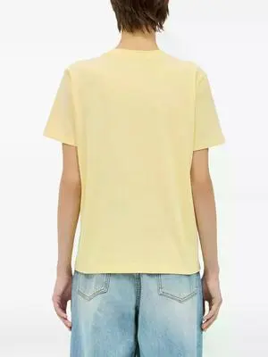MSGM Logo-print T-shirt - Yellow