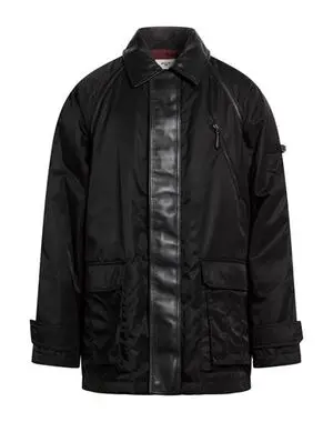 Bally Single-breasted Recycled Nylon And Lambskin Coat