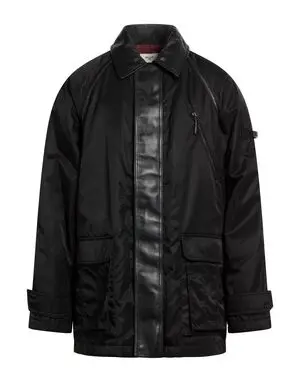 Bally Single-breasted Recycled Nylon And Lambskin Coat