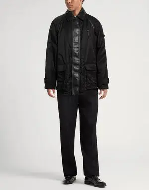 Bally Single-breasted Recycled Nylon And Lambskin Coat