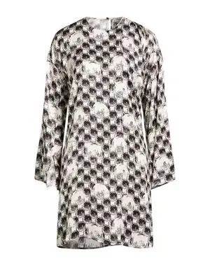 MANILA GRACE Mini Viscose Dress - Black