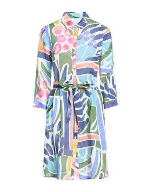 120% Lino Midi Shirt Dress