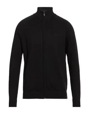 FERRE' Ferre Cotton Zipper Cardigan With Embroidered Logo - Black