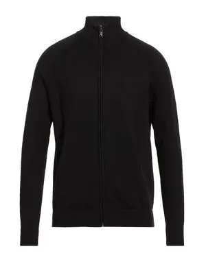 FERRE' Ferre Cotton Zipper Cardigan With Embroidered Logo - Black