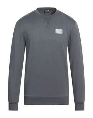 EA7 Crewneck Sweatshirt With Logo Detail - Grey