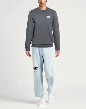 EA7 Crewneck Sweatshirt With Logo Detail - Grey