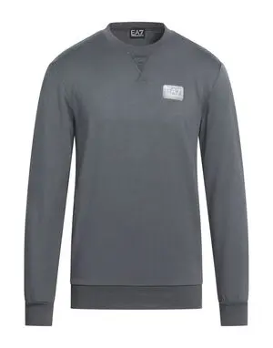 EA7 Crewneck Sweatshirt With Logo Detail - Grey