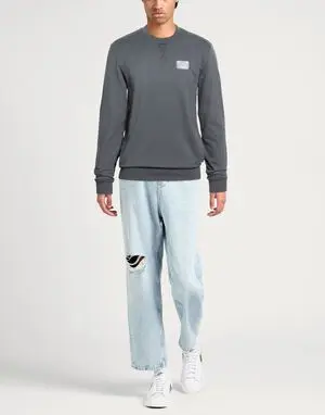 EA7 Crewneck Sweatshirt With Logo Detail - Grey