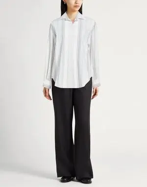 Faithfull The Brand Long Sleeved Striped Shirt - Grey