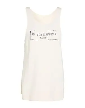 MAISON MARGIELA Viscose And Cotton Tank Top - Ivory