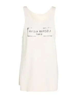 MAISON MARGIELA Viscose And Cotton Tank Top - Ivory