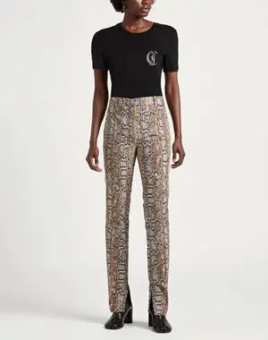 Just Cavalli T-shirt With Appliqués And Crystals - Black