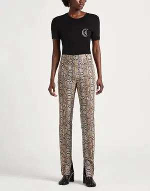Just Cavalli T-shirt With Appliqués And Crystals - Black