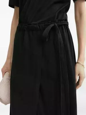 TOTEME Wrap-style Midi Skirt - Black