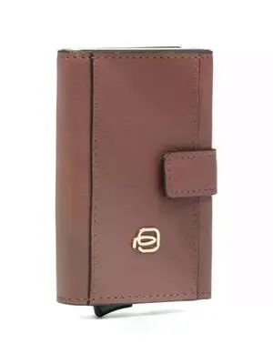PIQUADRO Pop-up Leather Card Holder - Brown