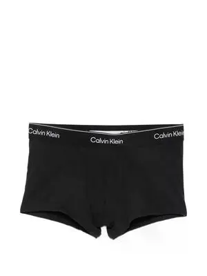 Calvin Klein Logo-waistband Boxers - Black